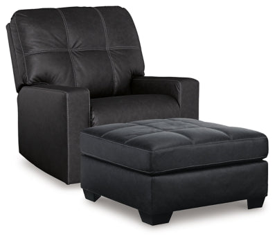Barlin Mills Recliner and Oversized Accent Ottoman – Ashley Furniture ...