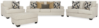 Heartcort Sofa, Loveseat, Oversized Chair and Ottoman – Ashley ...