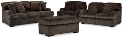 Aylesworth Sofa, Loveseat, Oversized Chair and Ottoman – Ashley ...