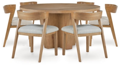Kristiland Dining Table and 6 Chairs – Ashley Furniture HomeStore - Curaçao
